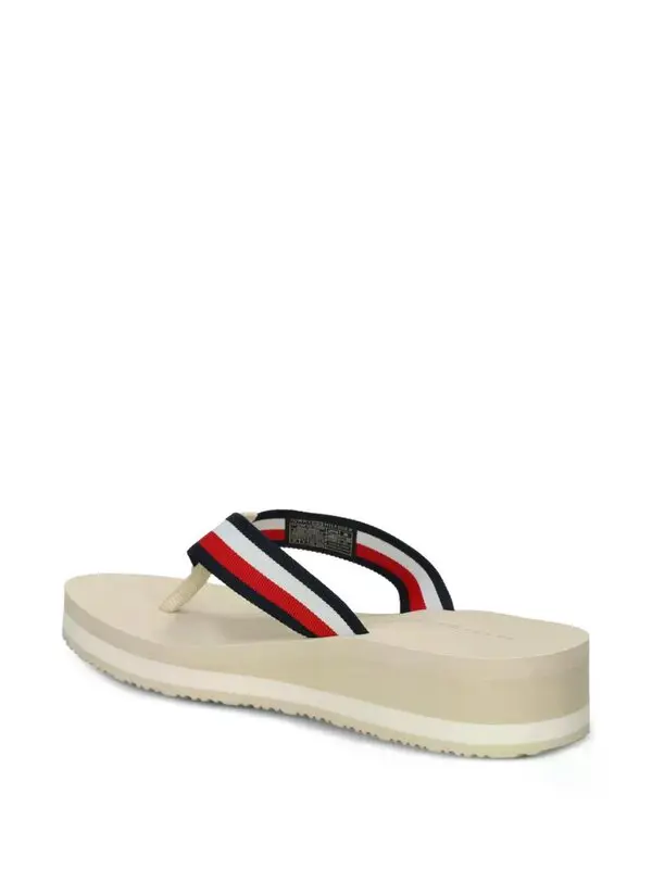 Tommy Hilfiger Striped Platform Flip-flops