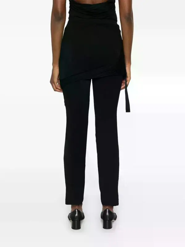Helmut Lang Layered Trousers With Adjustable Waist