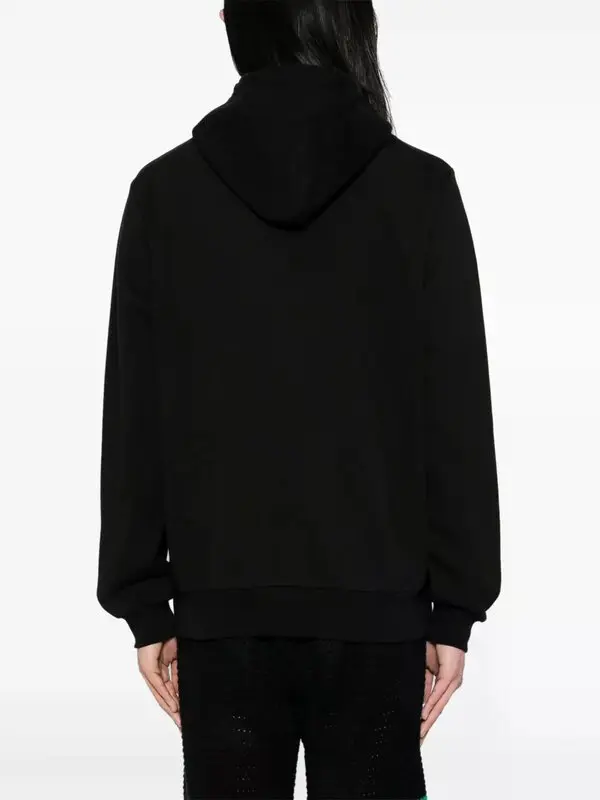 Lacoste Zipped Fleece Sweatshirt - Black