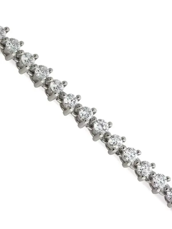 LARK & BERRY 14kt Gold Diamond Tennis Earrings - Silver