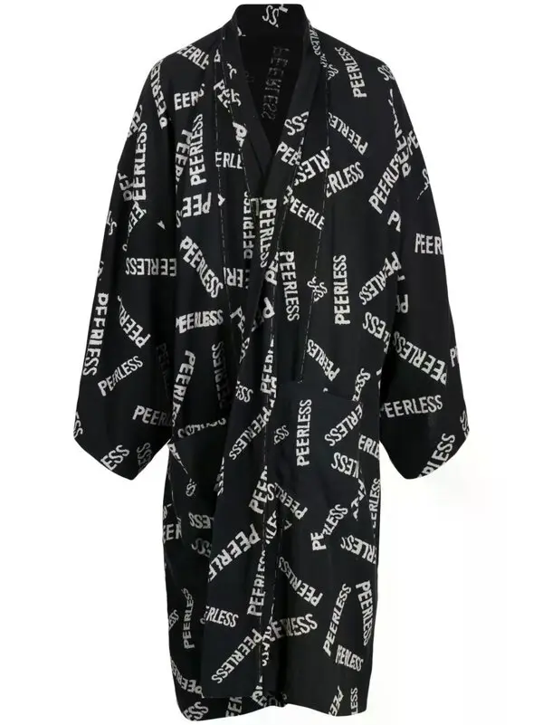 Visvim Slogan Print Wide-sleeve Jacket - Grey