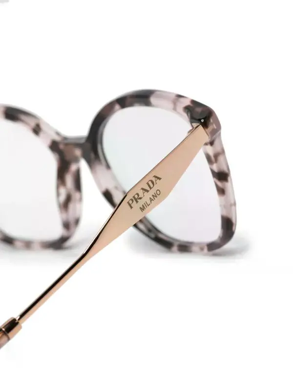 Prada Tortoiseshell Cat-eye Glasses