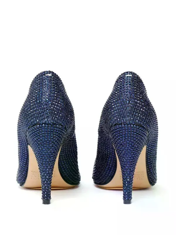 MAISON MARGIELA Tab Tabi 110mm Rhinestone-embellished Pumps - Blue