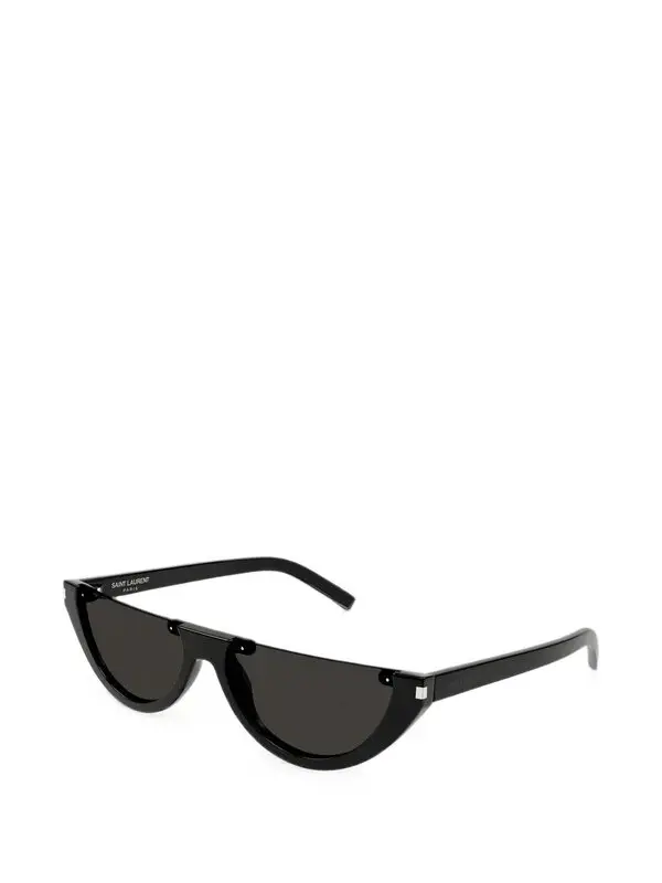 Saint Laurent Half Moon Tinted-lenses Sunglasses - Black