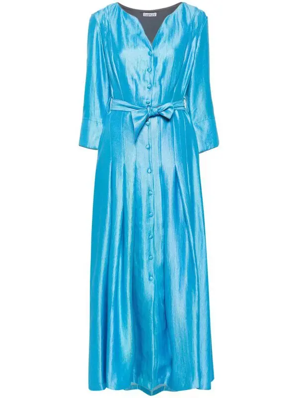 BARUNI Cosmos Belted Maxi Dress - Blue