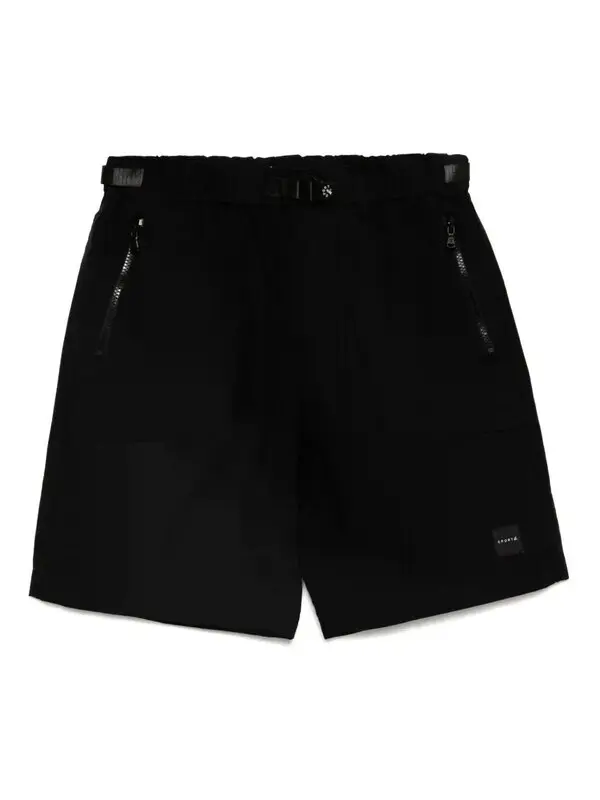 AGNES B. Belted Shorts