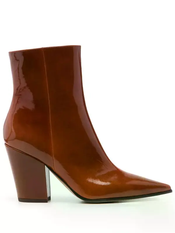 GIANVITO ROSSI Patent Leather Ankle Boots