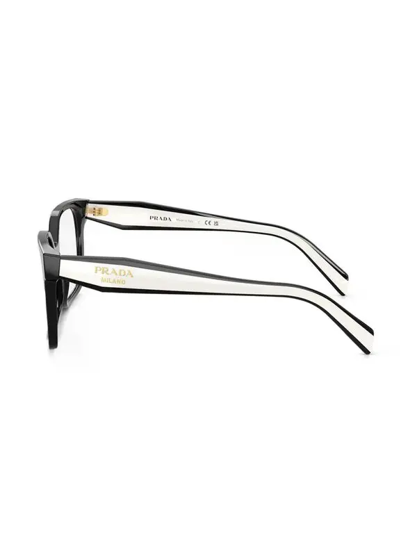 Prada Square Frame Glasses - Black
