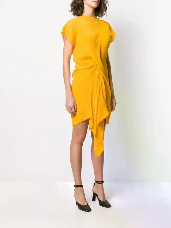 Nina Ricci Draped Front Shift Dress