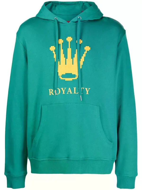 MOSTLY HEARD RARELY SEEN 8-BIT Graphic-print Pullover Hoodie - Green