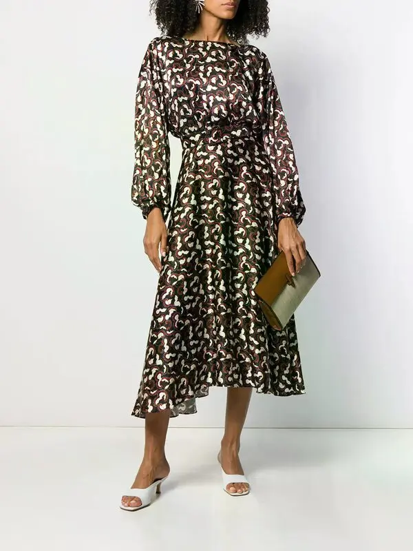 Saloni Daybreak Silk Dress