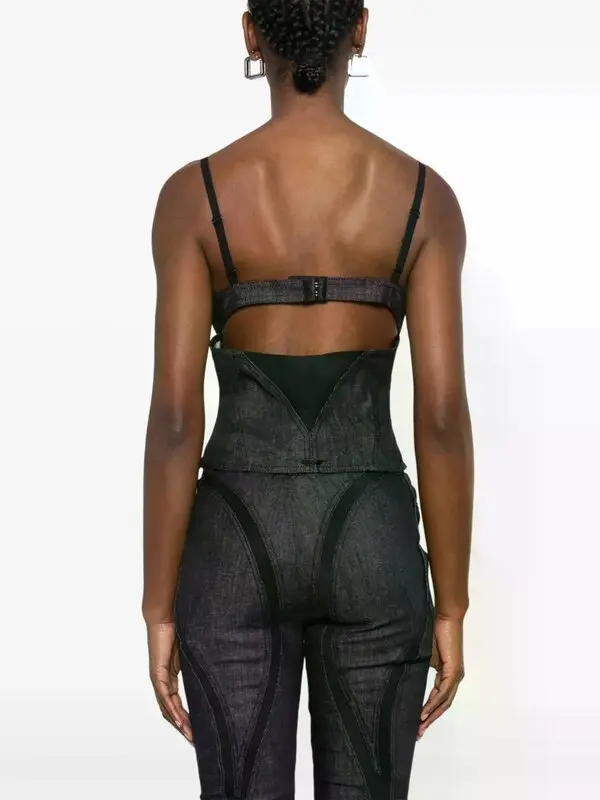 MUGLER Denim Corset