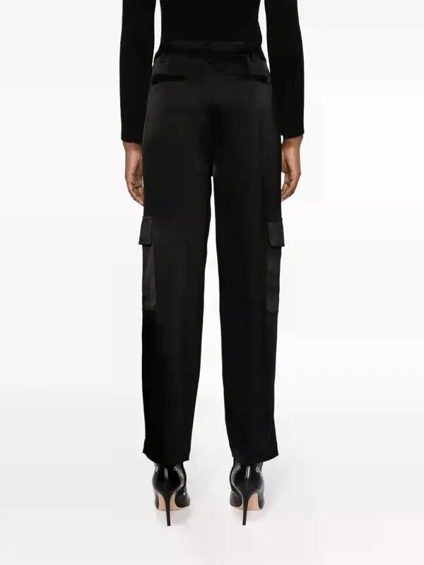 Michael Kors Satin-finish Tapered-leg Trousers
