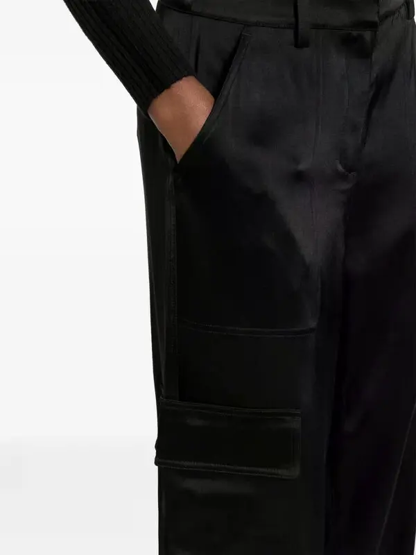 Michael Kors Satin-finish Tapered-leg Trousers