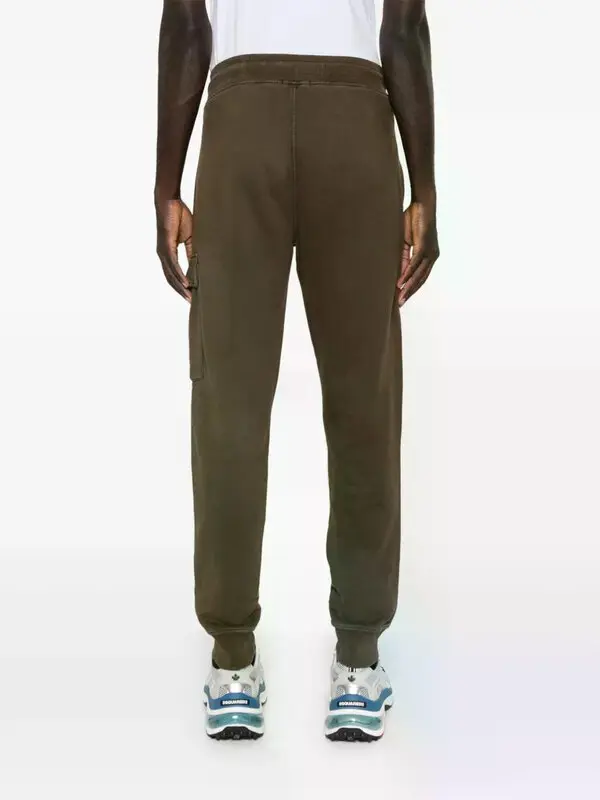 C.P. COMPANY Lens-detail Fleece Track Pants - Green