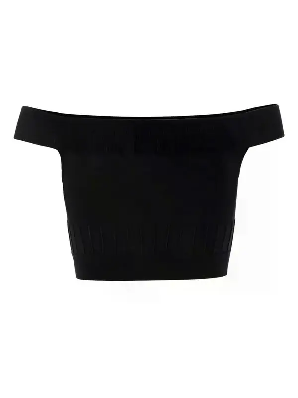 Alexander McQueen Off-the-shoulder Cropped Top