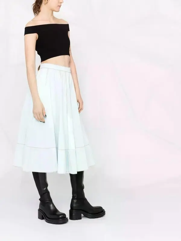 Alexander McQueen Off-the-shoulder Cropped Top