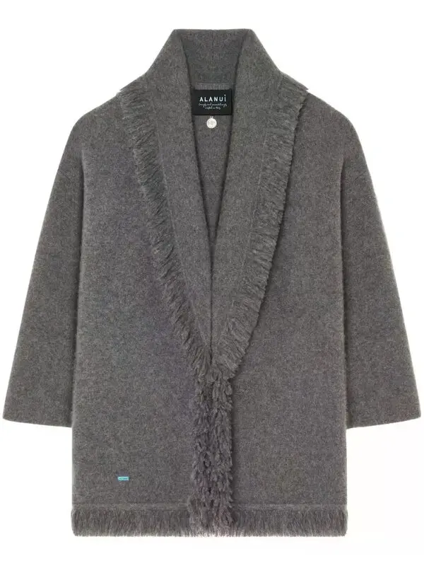 Alanui Fringed-edge Cashmere-blend Cardigan