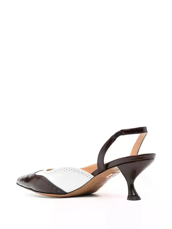 Thom Browne Spazzolato Wingtip Slingbacks