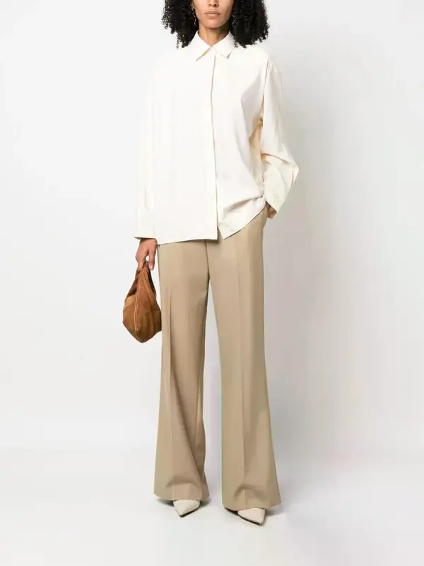 A.p.c. Button-up Silk Shirt - Neutrals