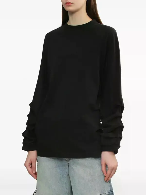 We11Done Ruched Jersey Sweatshirt