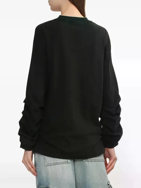 We11Done Ruched Jersey Sweatshirt