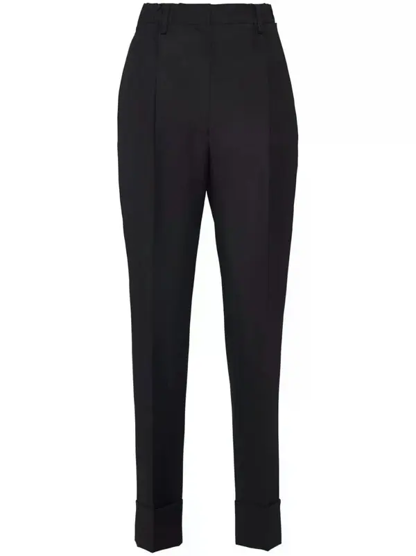 Prada Pressed-crease Tailored Trousers