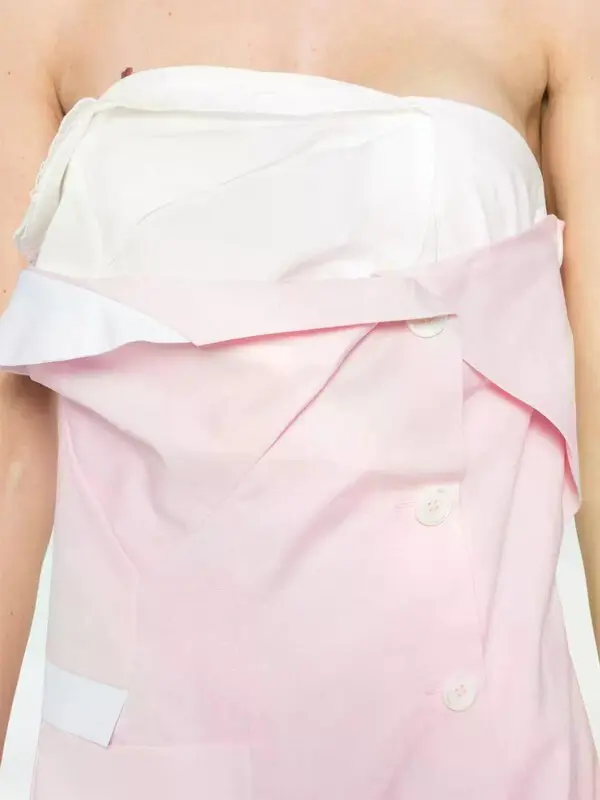 Miu Miu Layered Detail Poplin Dress