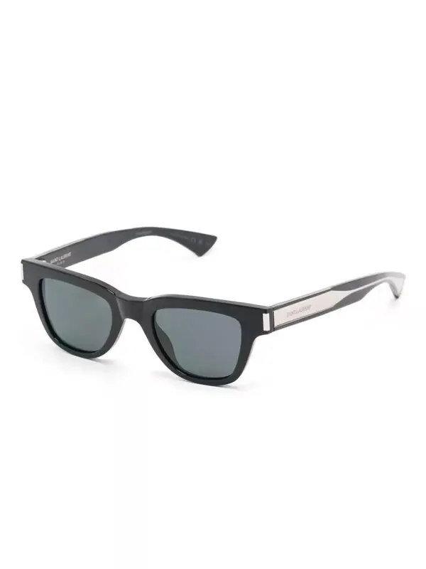 Saint Laurent Square Frame Sunglasses - Black