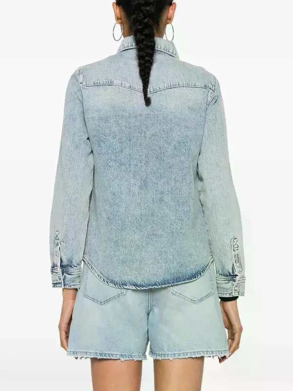 FRAME Heritage Washed-denim Shirt