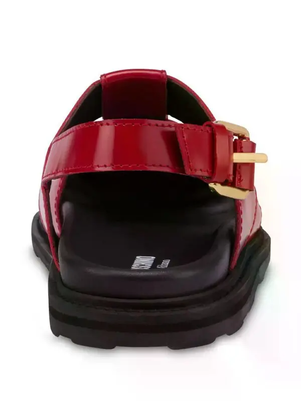 Moschino Caged Sandals - Red