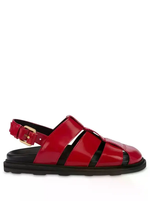 Moschino Caged Sandals - Red