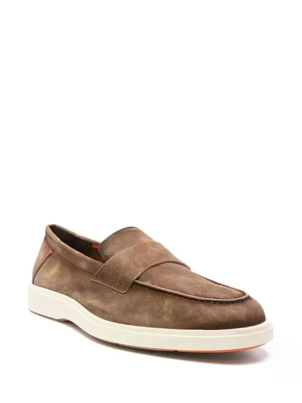 Santoni Suede Loafers