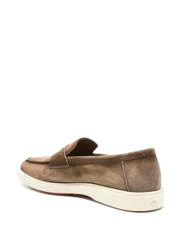 Santoni Suede Loafers