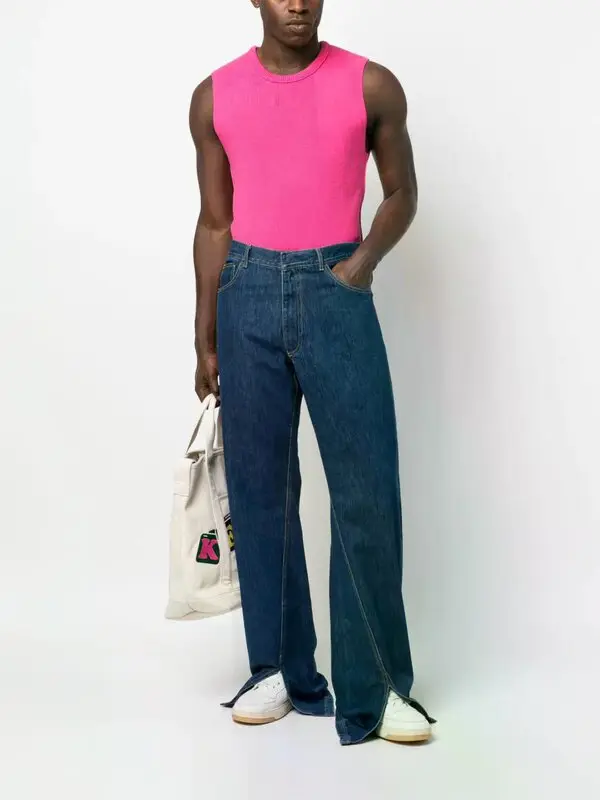 BIANCA SAUNDERS Wide-leg Denim Trousers