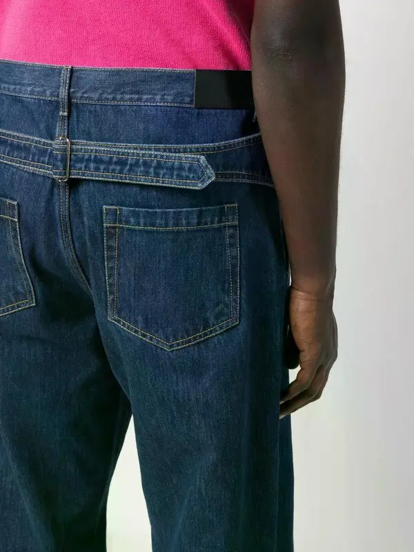 BIANCA SAUNDERS Wide-leg Denim Trousers