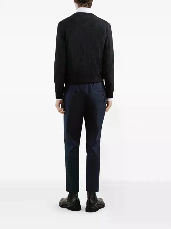 Dolce & Gabbana Navy Elasticated Waistband Trousers