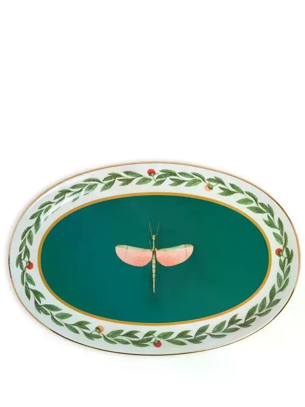 La DoubleJ Libellula Oval Platter - White