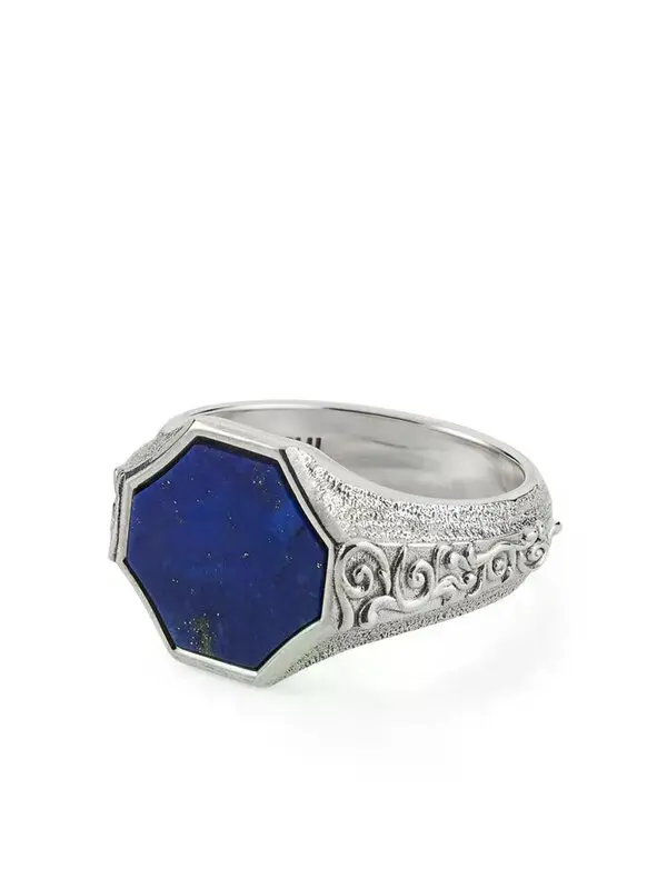 Emanuele Bicocchi Flourish Signet Ring - Silver