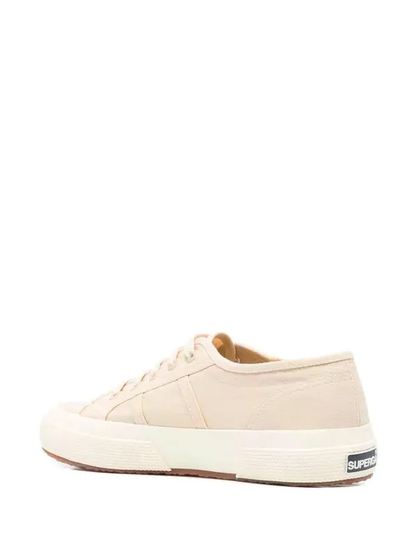 Superga Linen Lace-up Flat Sole Sneakers - Neutrals