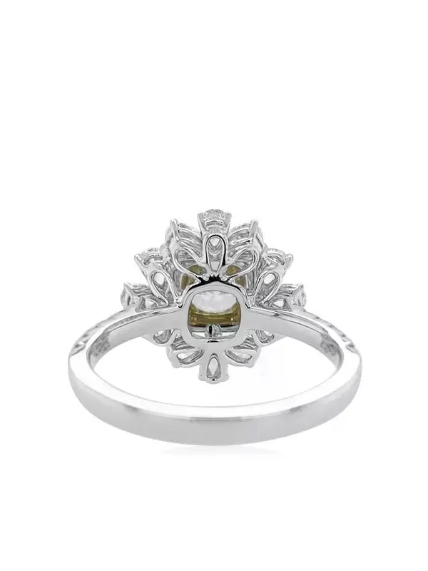 HYT JEWELRY 18kt White Gold Diamond Band Ring