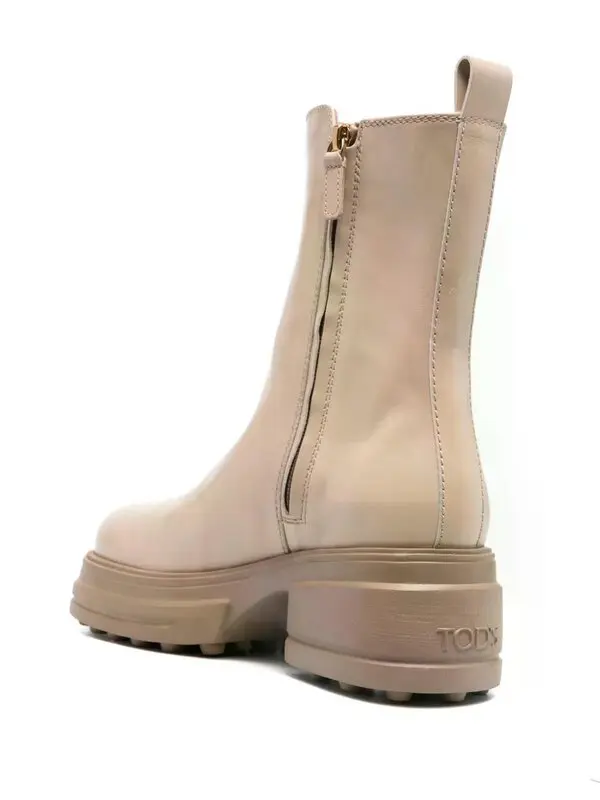 TOD'S Zip-up Calf Leather Boots