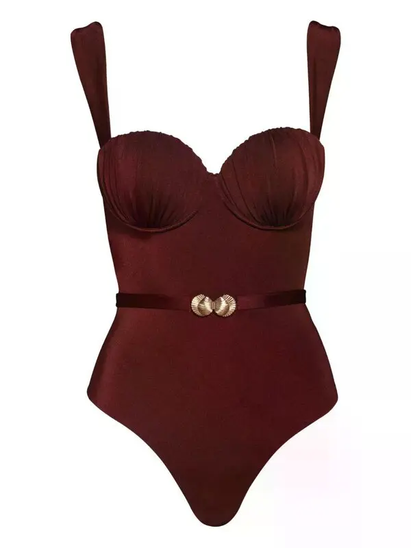NOIRE SWIMWEAR Mahogany One Piece - Red