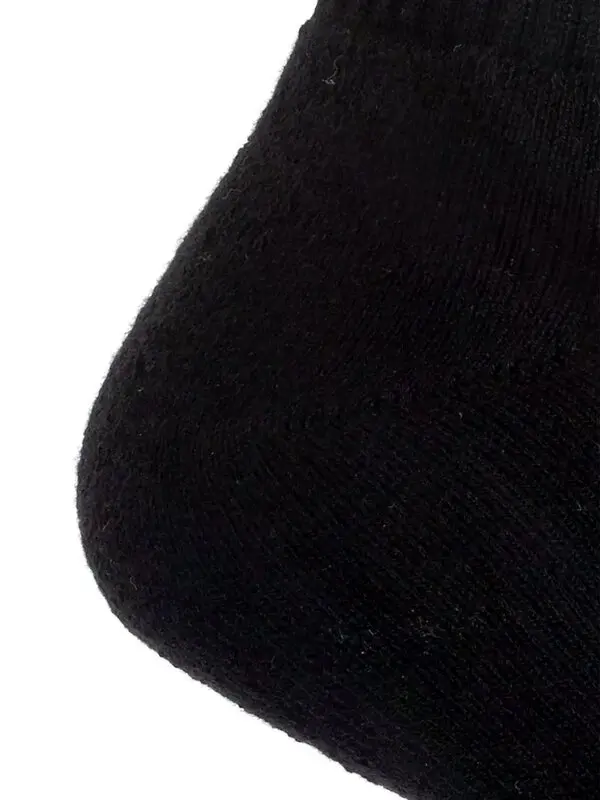 Versace 90s Logo Motif Crew Socks - Black