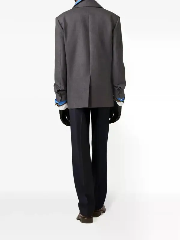 Miu Miu Single-breasted Gabardine Blazer