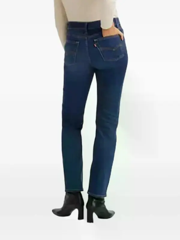LEVI'S High Rise Straight Leg Jeans