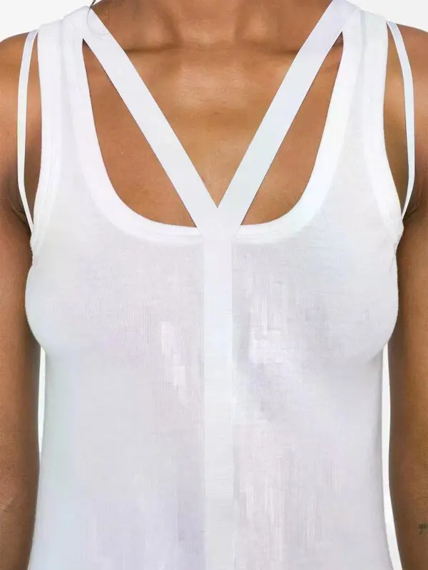 Helmut Lang Strap Racer Tank Top