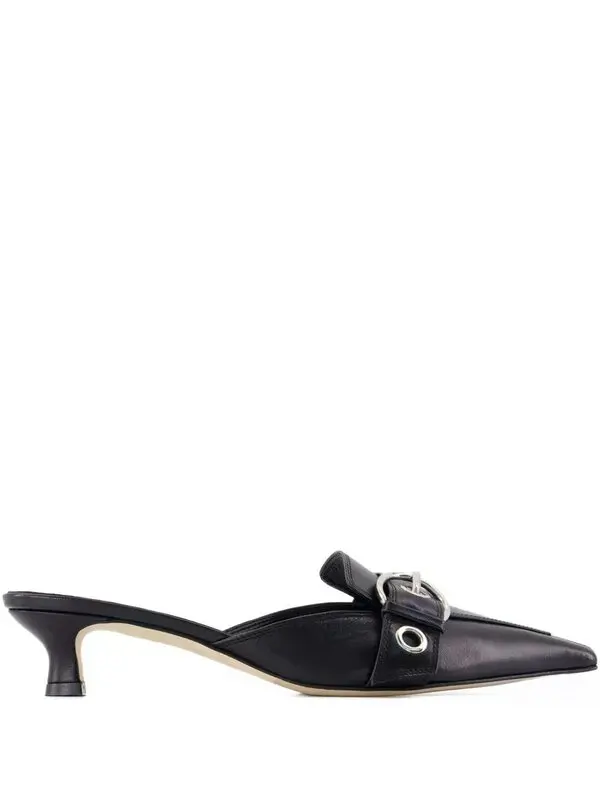 AeydĒ Danielle Mules With Decorative Buckle - Black