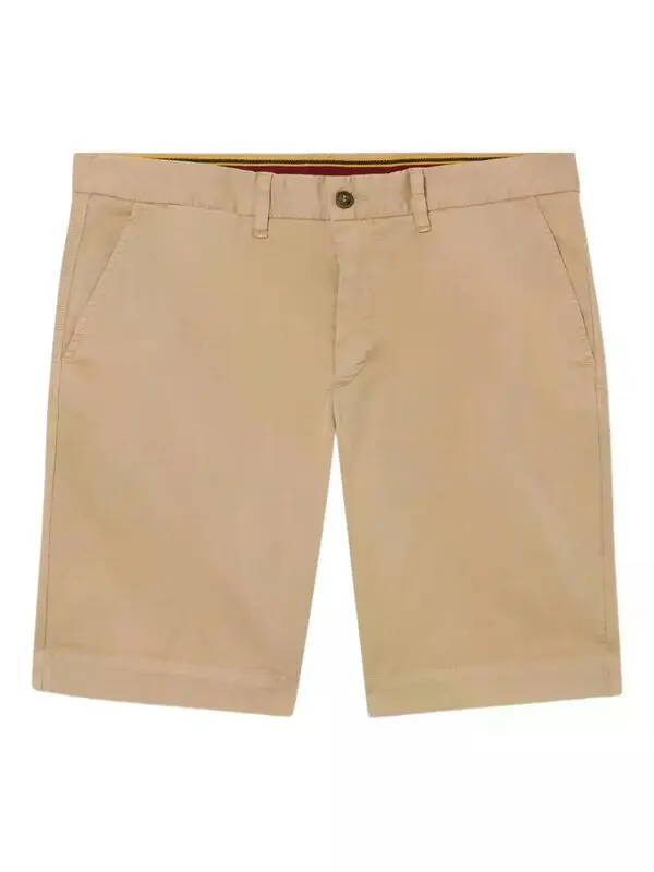 Brooks Brothers Stretch Cotton Bermuda Shorts - Neutrals