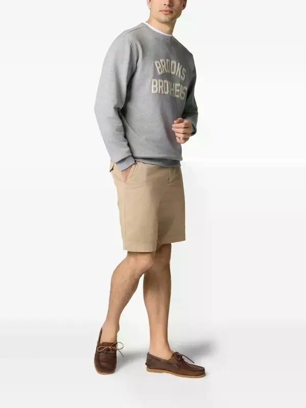 Brooks Brothers Stretch Cotton Bermuda Shorts - Neutrals